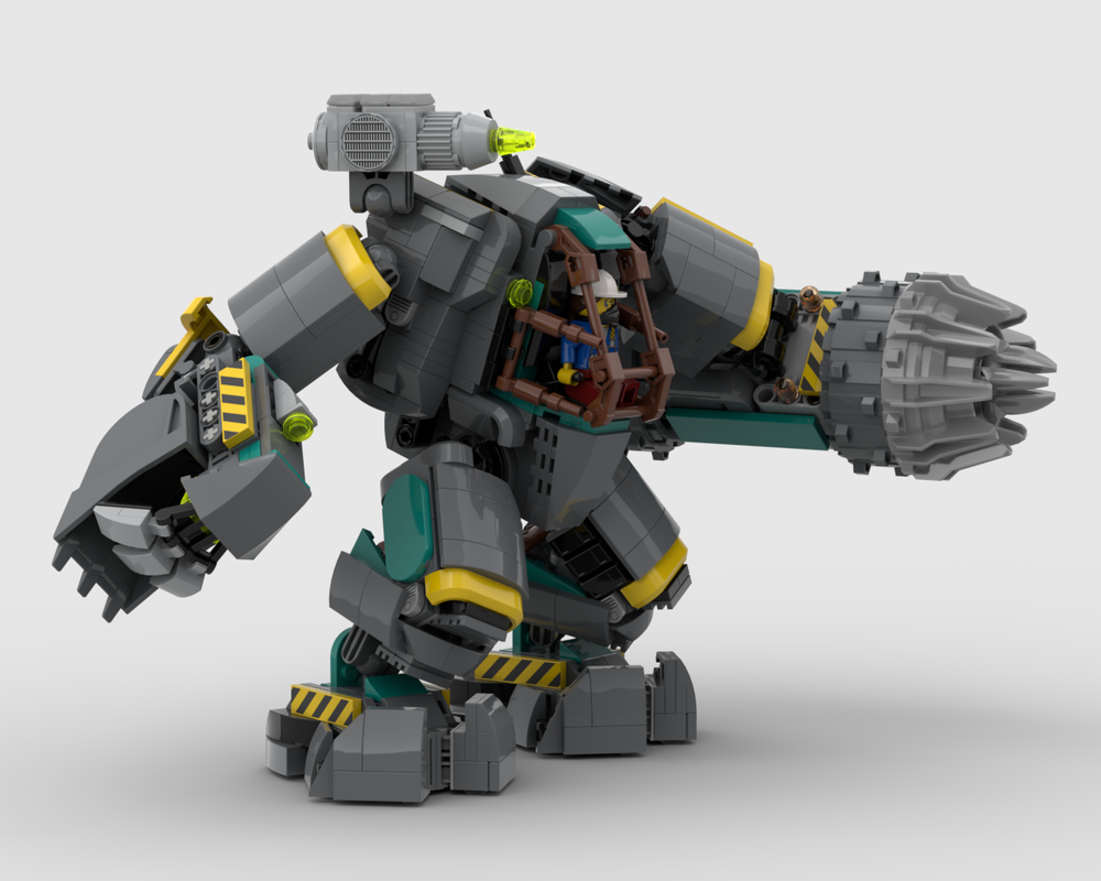 LEGO MOC-184866 Rock Raiders Mining Mech by Sawdust_Mocs | Rebrickable ...