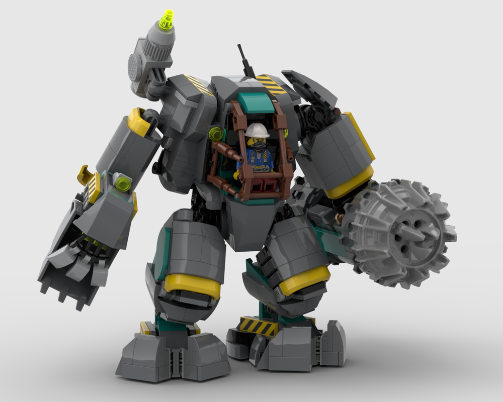 LEGO MOC Rock Raiders Mining Mech by Sawdust_Mocs | Rebrickable - Build ...
