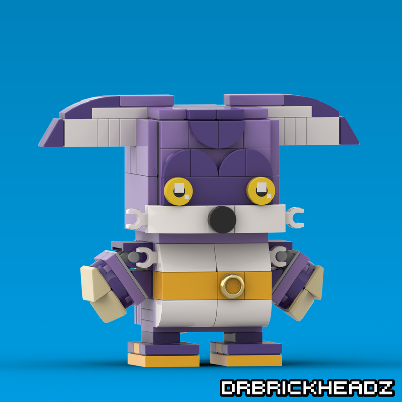 LEGO MOC Big the Cat (Sonic the Hedghehog) Brickheadz Instructions by ...