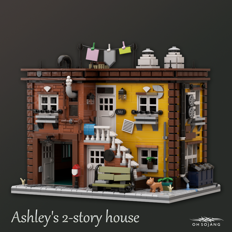LEGO MOC Ashley's 2-story House by ohsojang | Rebrickable - Build with LEGO