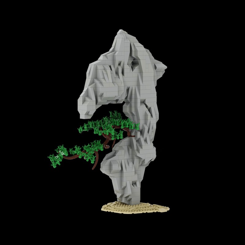 LEGO MOC Stones and pine trees by xiaowang | Rebrickable - Build with LEGO