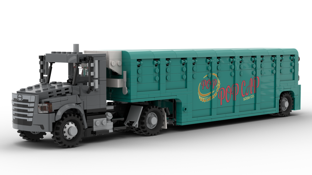 LEGO MOC Hino Beverage Truck by Yellow.LXF | Rebrickable - Build with LEGO
