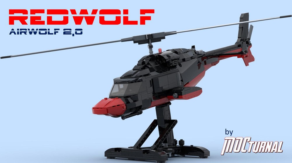LEGO MOC MOCturnal AIRWOLF series: REDWOLF by MOCturnal | Rebrickable ...