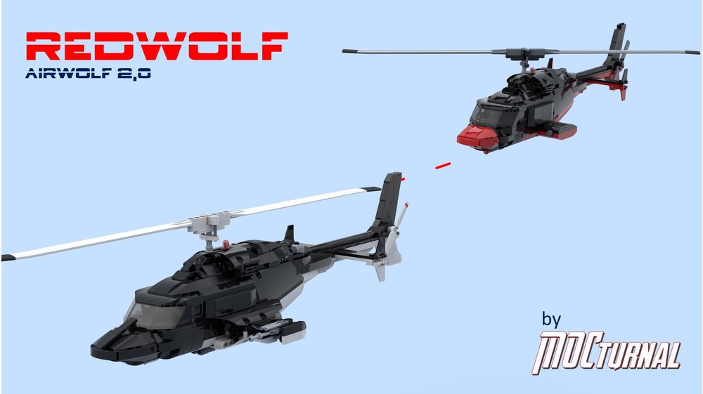LEGO MOC MOCturnal AIRWOLF series: REDWOLF by MOCturnal | Rebrickable ...