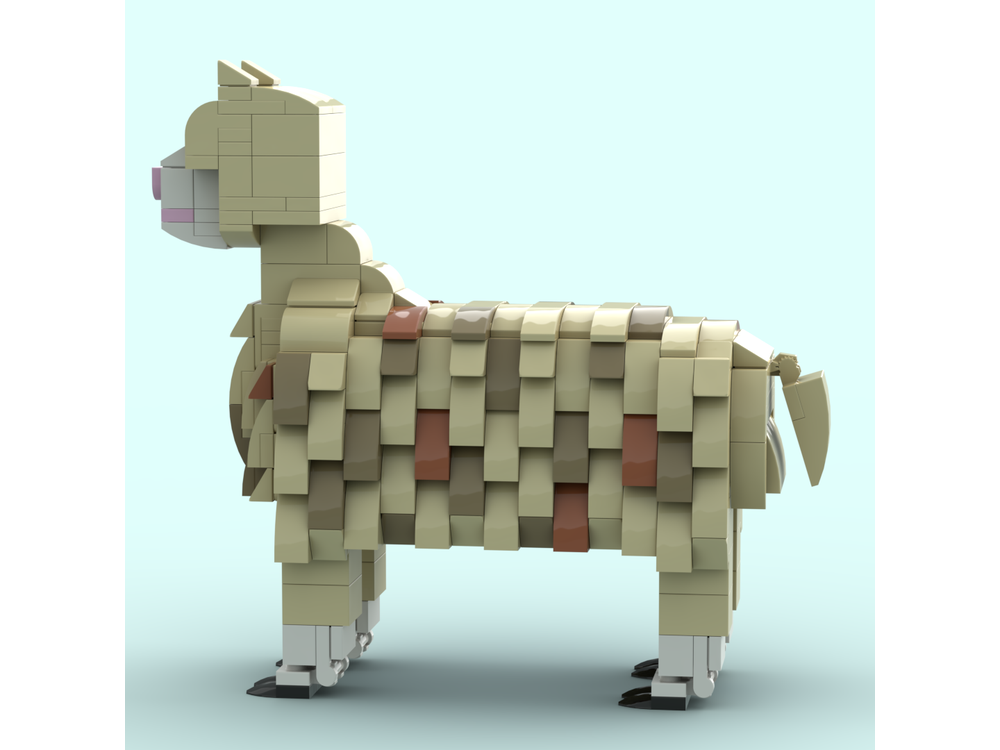 LEGO MOC-184938 Alpaca by DocBlock | Rebrickable - Build with LEGO