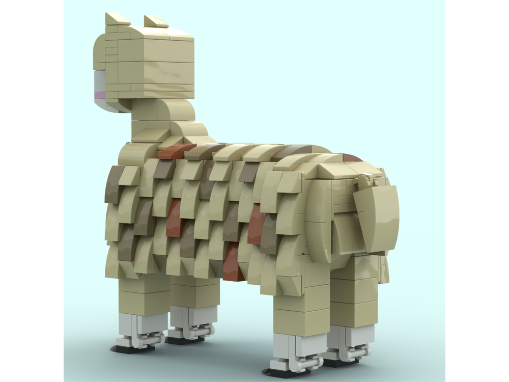 LEGO MOC-184938 Alpaca by DocBlock | Rebrickable - Build with LEGO