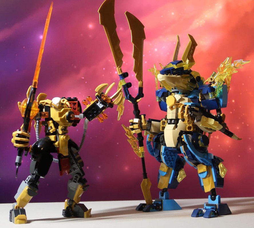 LEGO MOC Elemental Dragon Mech vs. The Empress Mech by re-creator ...
