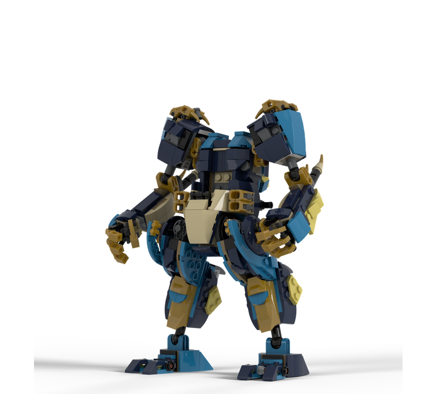 LEGO MOC Elemental Dragon Mech vs. The Empress Mech by re-creator ...