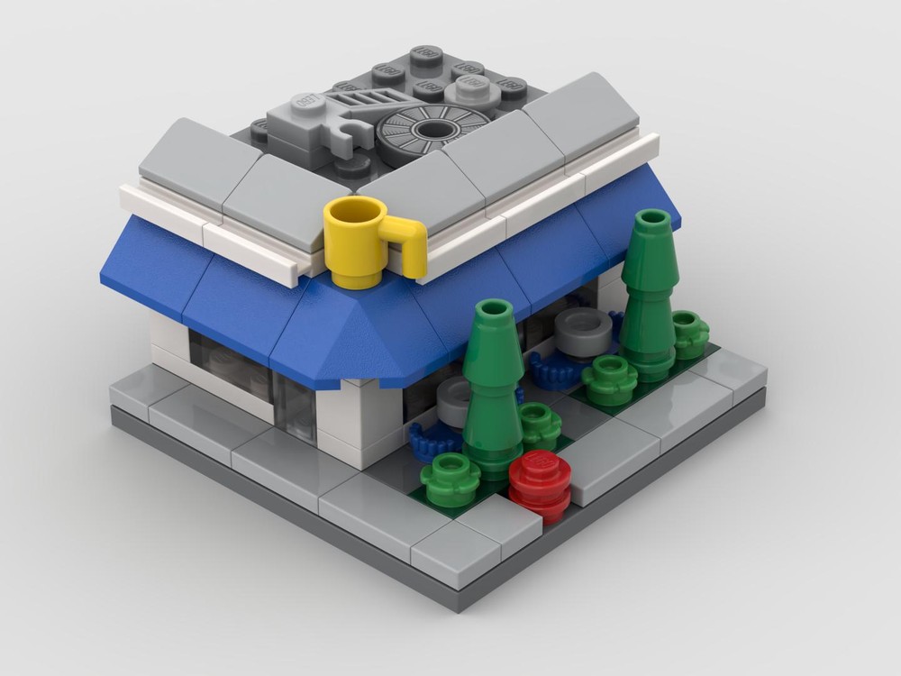 LEGO MOC Mini Modulars - Small Corner Cafe by Deadlywere | Rebrickable ...