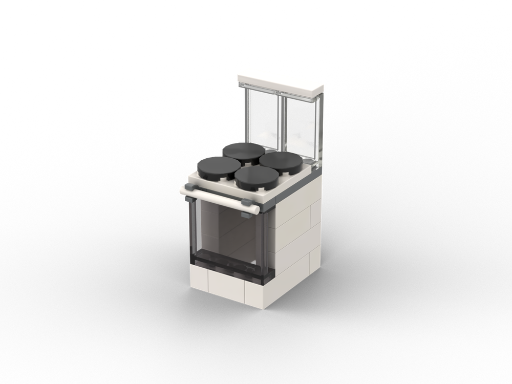 LEGO MOC White stove 4 burners. by bloco_de_ideias | Rebrickable ...