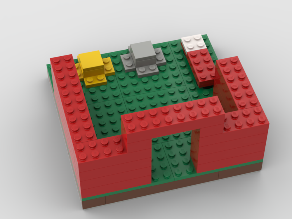 LEGO MOC Minecraft bedwars red island by brick_bro | Rebrickable ...