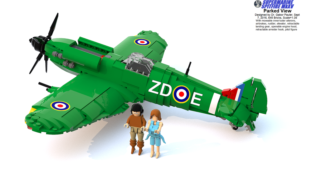 LEGO MOC Supermarine Spitfire MkXV by gjpauler | Rebrickable - Build ...
