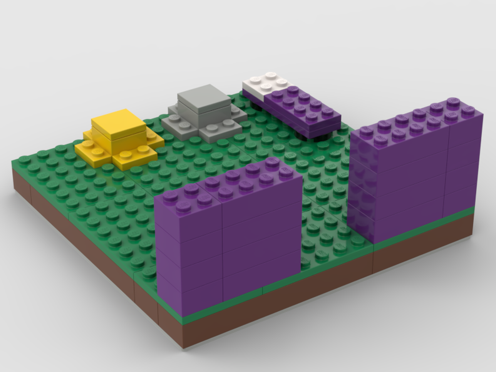 LEGO MOC Minecraft bedwars purple island by brick_bro | Rebrickable ...