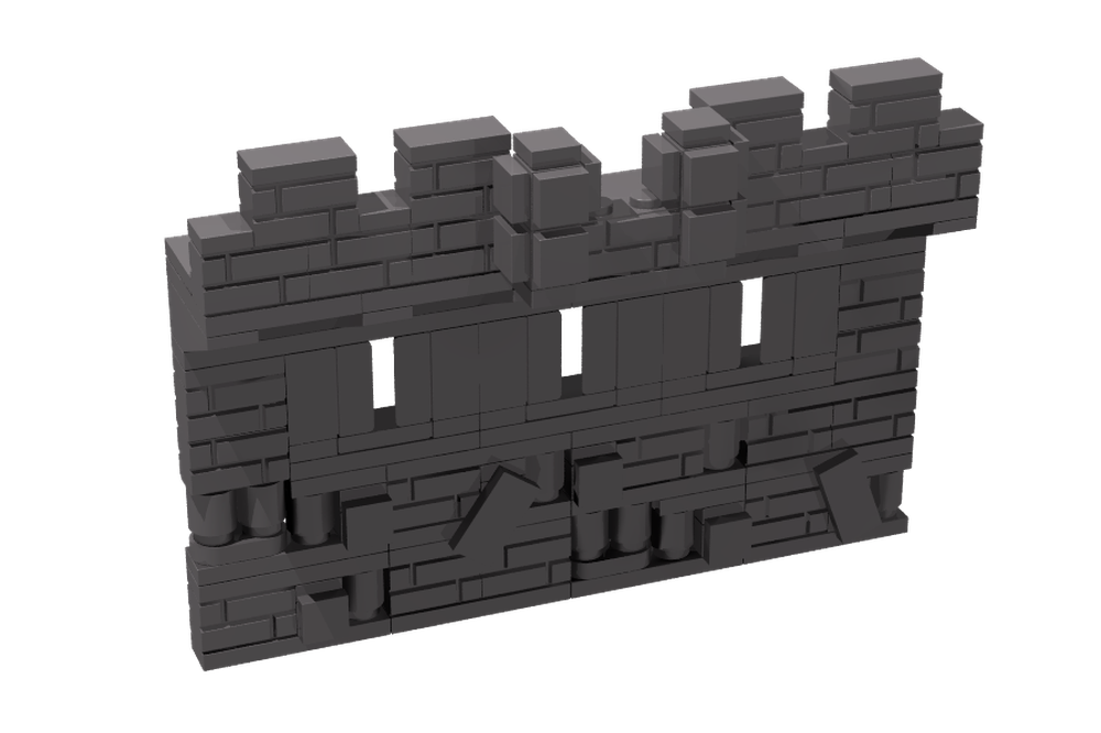 LEGO MOC Castle wall design 1 by Bricksideas | Rebrickable - Build with ...