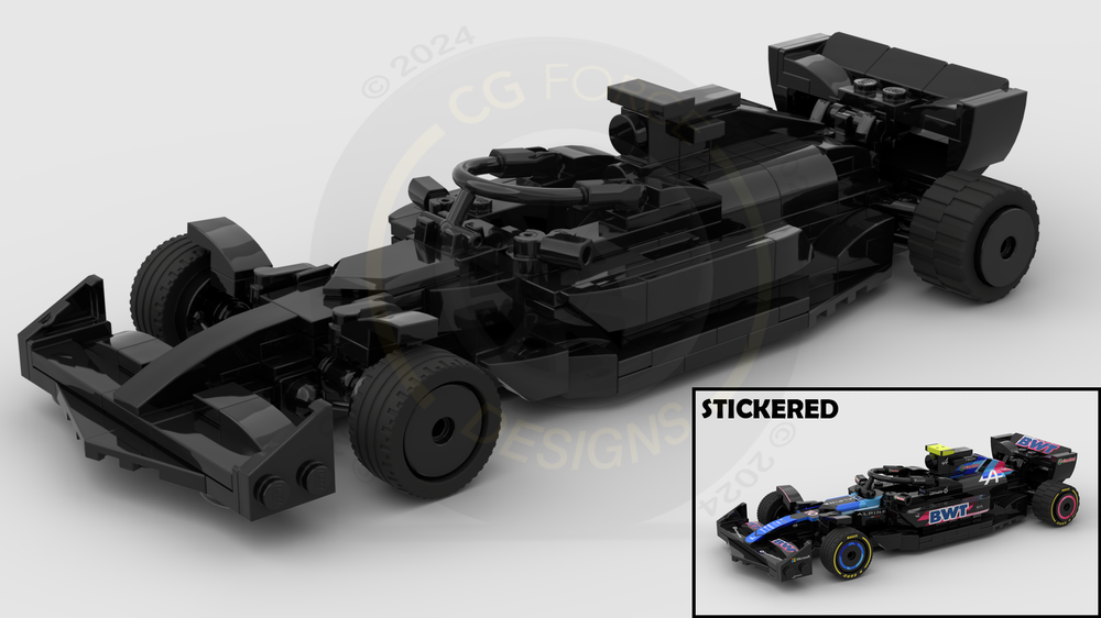 LEGO MOC F1 Alpine A524 by CGForceDesigns | Rebrickable - Build with LEGO