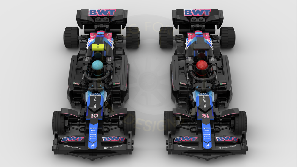 LEGO MOC F1 Alpine A524 by CGForceDesigns | Rebrickable - Build with LEGO