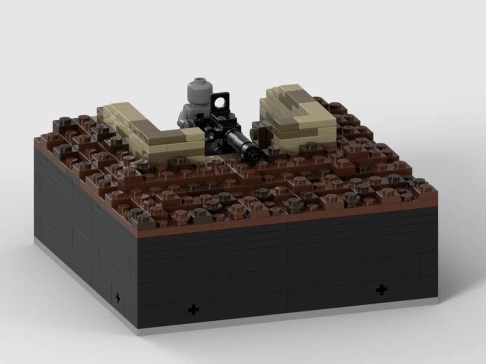 Lego Moc Modular Trench Mg Nest By Mikey2110 Rebrickable Build