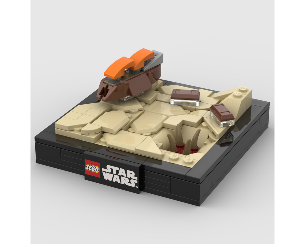LEGO MOC-185085 Sarlaac Pit And Jabba’s Sail Barge Diorama by Diorama ...