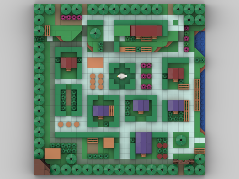LEGO MOC The Legend of Zelda: A Link to the Past - Kakariko Village Map ...