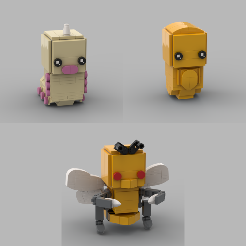 LEGO MOC Weedle Evolution (Pokémon) by herpuderpules | Rebrickable ...