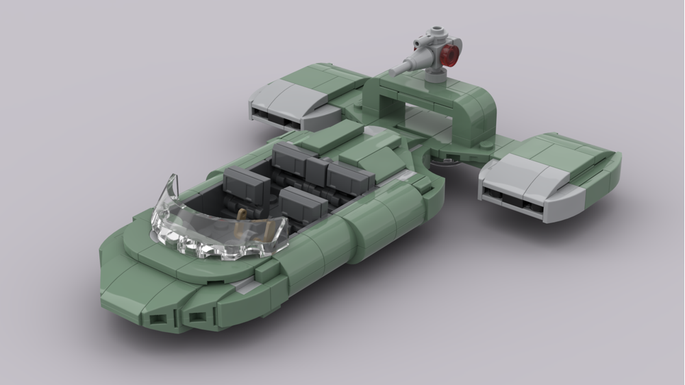 LEGO MOC Seraph-class Urban Security Landspeeder (Sand Green) by ...