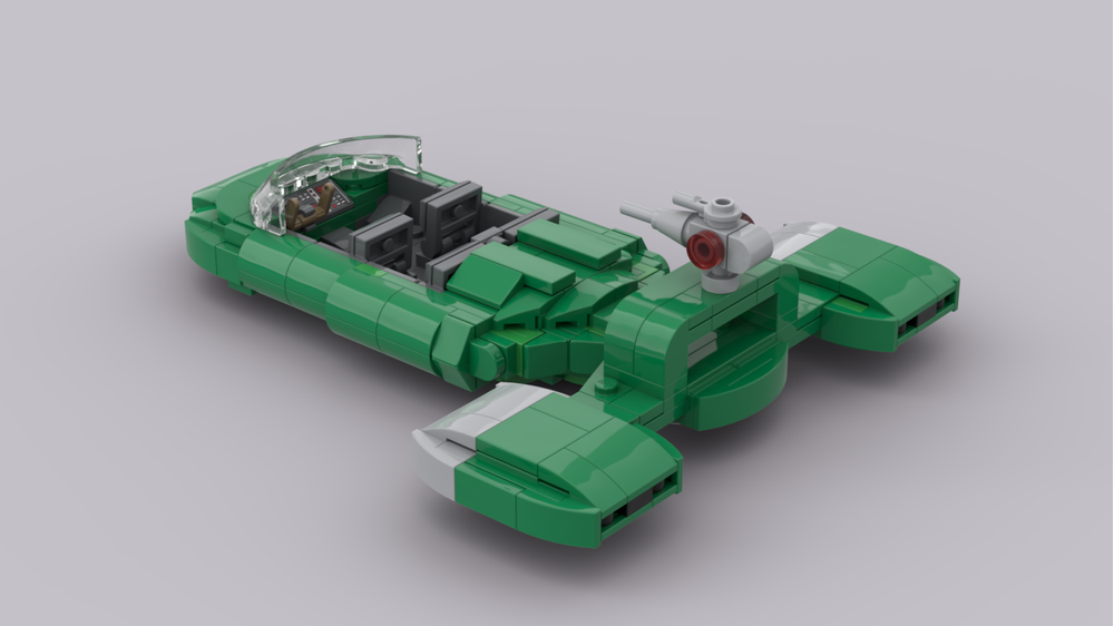 LEGO MOC Seraph-class Urban Security Landspeeder (Green) by ...