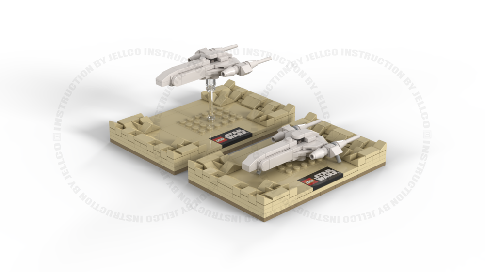 LEGO MOC Nano Size Naboo Royal Starship by jellco | Rebrickable - Build ...