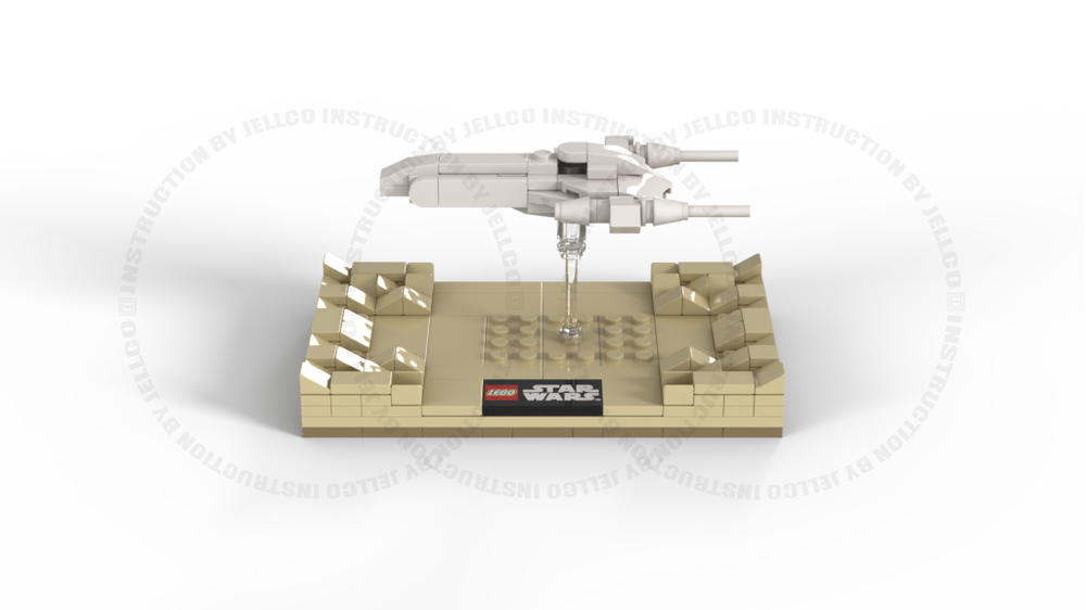 LEGO MOC Nano Size Naboo Royal Starship by jellco | Rebrickable - Build ...