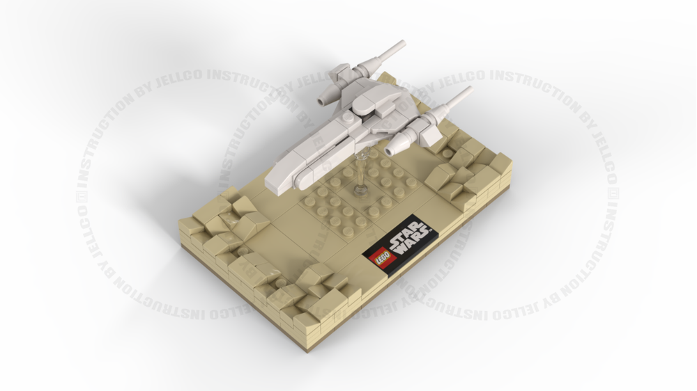 LEGO MOC Nano Size Naboo Royal Starship by jellco | Rebrickable - Build ...