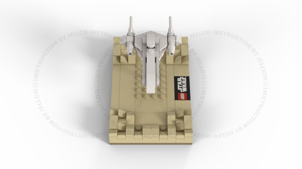 LEGO MOC Nano Size Naboo Royal Starship by jellco | Rebrickable - Build ...
