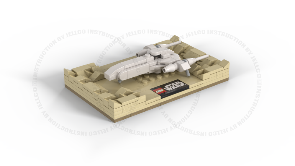 LEGO MOC Nano Size Naboo Royal Starship by jellco | Rebrickable - Build ...