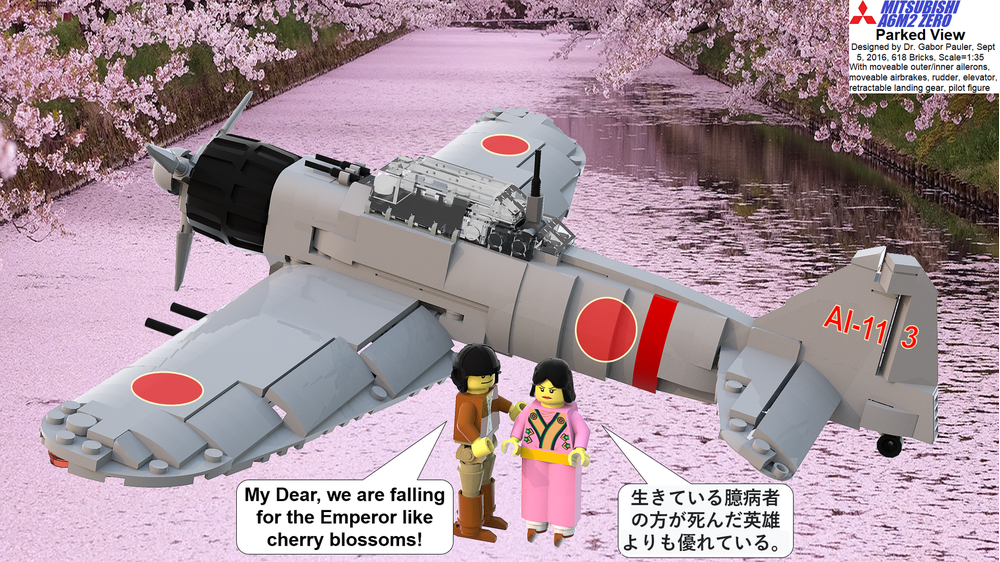 LEGO MOC Mitsubishi A6M2 Zero by gjpauler | Rebrickable - Build with LEGO
