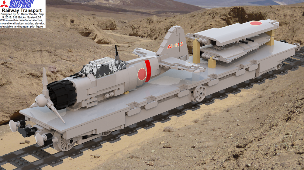 LEGO MOC Mitsubishi A6M2 Zero by gjpauler | Rebrickable - Build with LEGO