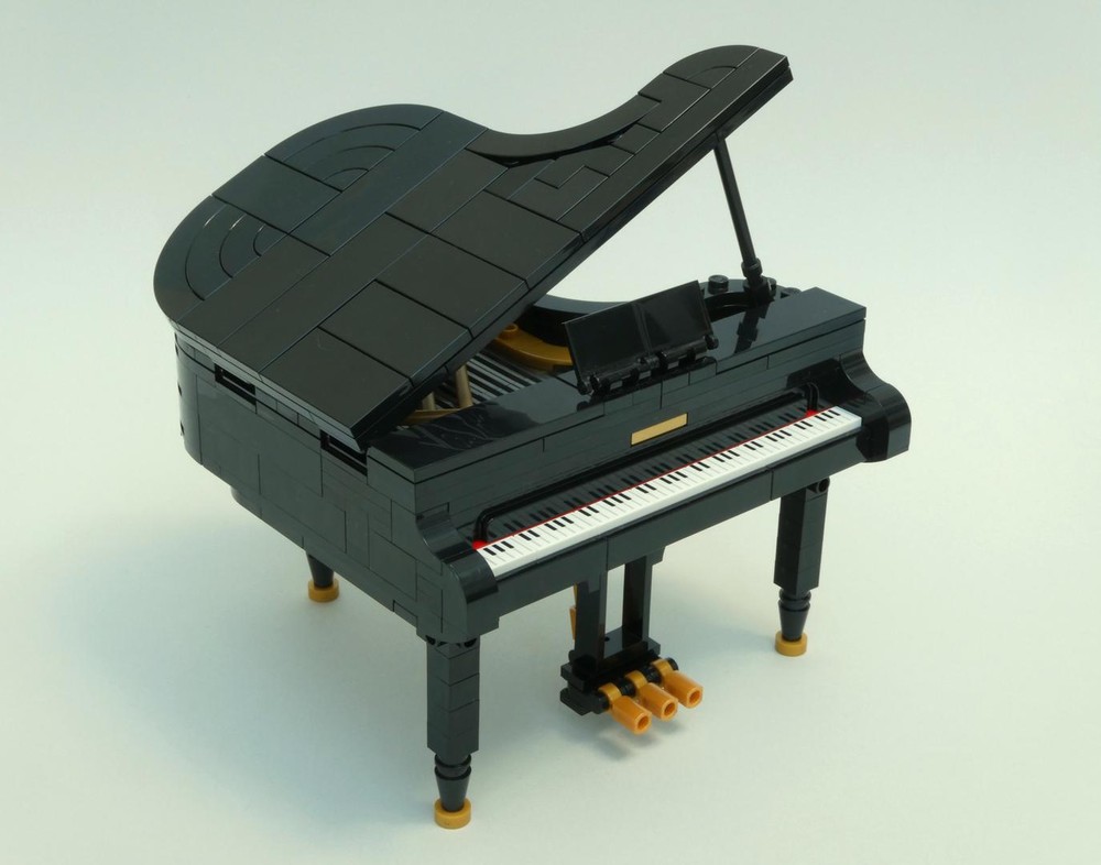 LEGO MOC Jazz Quartet studless piano lid mod by Leo1 | Rebrickable ...