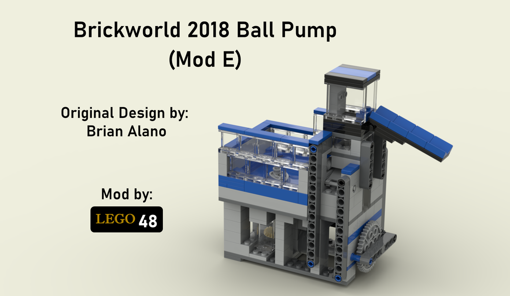 Lego Moc Brickworld 2018 Ball Pump Mod E By Lego48 Rebrickable