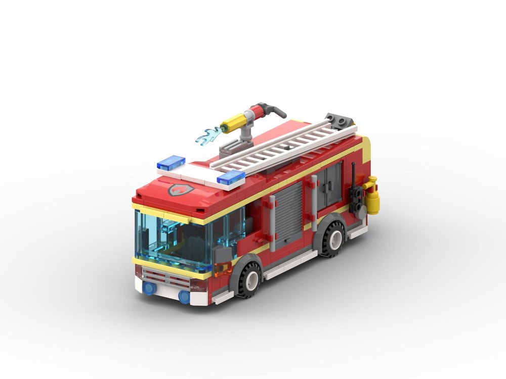LEGO MOC European Fire Engine / HLF by Starmix_313 | Rebrickable - Build with LEGO