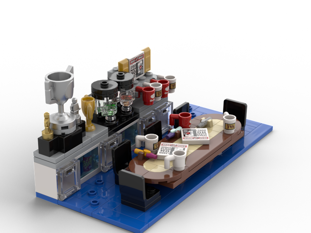LEGO MOC daily bugle meeting room mod( empty daily bugle floor required ...