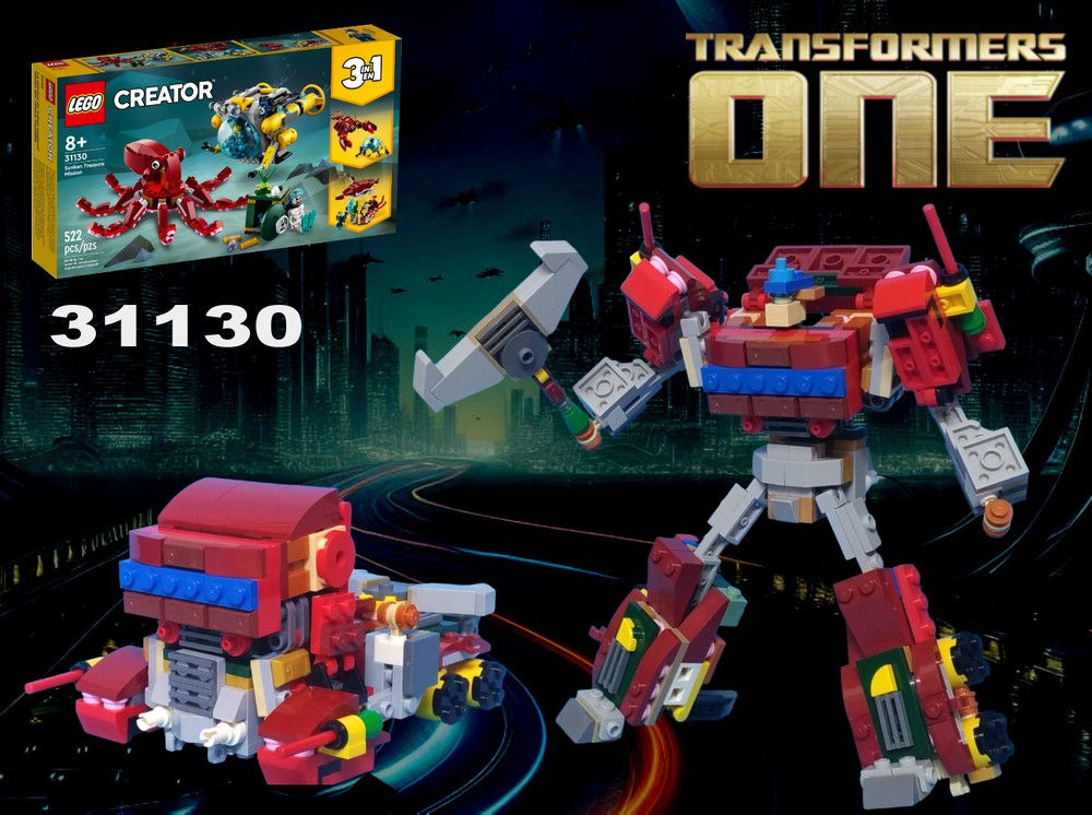 LEGO MOC Optimus Prime (Transformer One ) using LEGO Creator 31130 ...