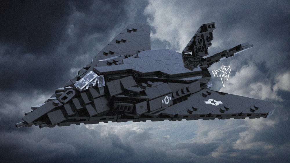 LEGO MOC 1:72 Scale F-117 Nighthawk by HandSolo99 | Rebrickable - Build ...