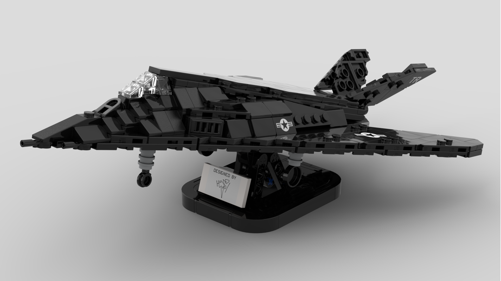 Lego Moc 172 Scale F 117 Nighthawk By Handsolo99 Rebrickable Build