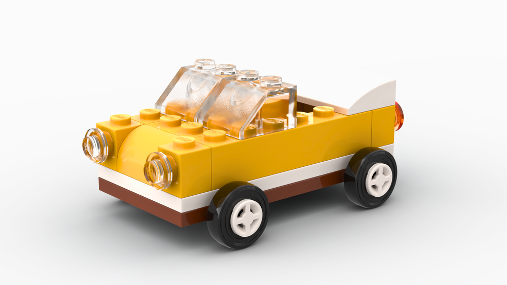 LEGO MOC 11038 Yellow car by Lenarex | Rebrickable - Build with LEGO