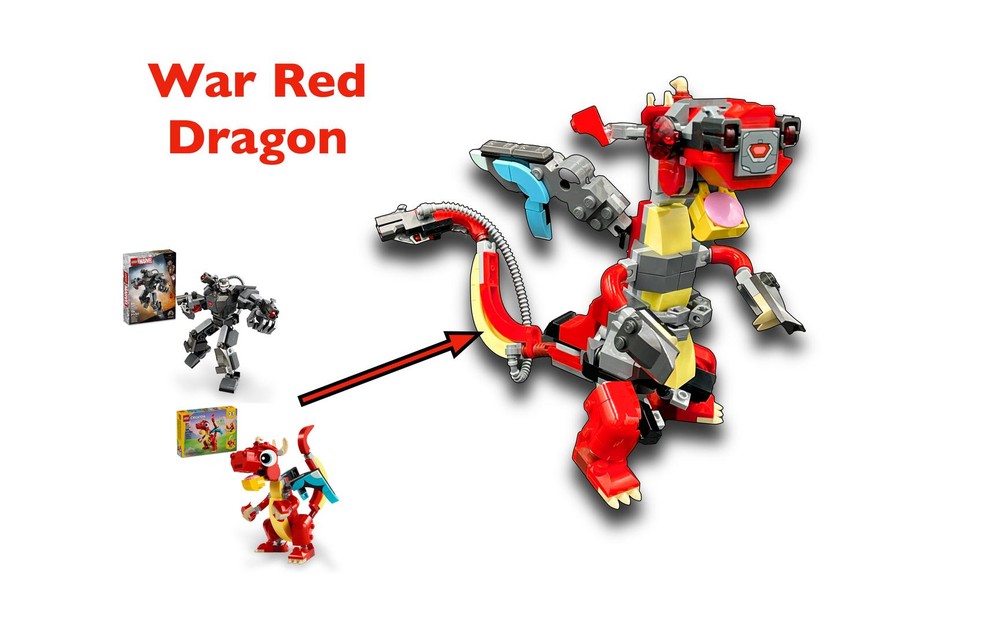LEGO MOC War Red Dragon by ZTBricks | Rebrickable - Build with LEGO