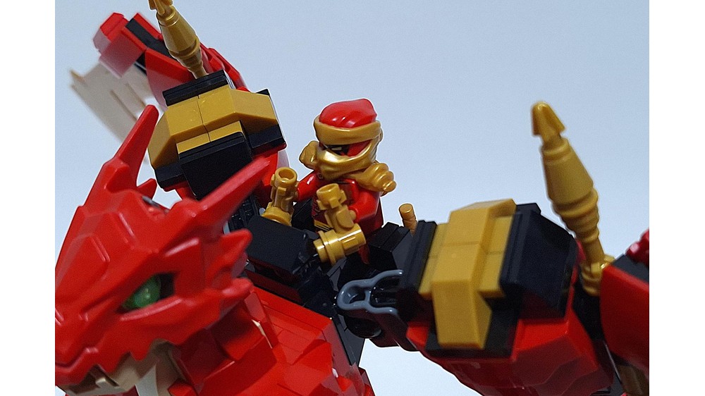 LEGO MOC Kai's Red Mech Dragon by Mechalaro | Rebrickable - Build with LEGO