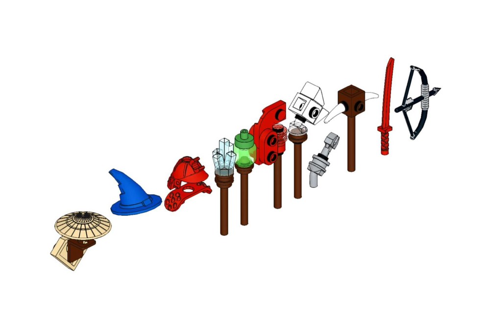 LEGO MOC (G) - Armor & Weapons by Groundedbuilder | Rebrickable - Build ...