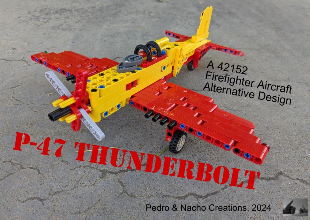LEGO MOC P-47 Thunderbolt (42152 Firefighter Aircraft) by jpgon ...