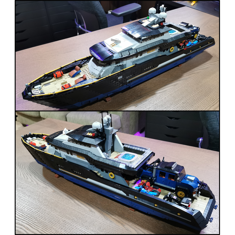 LEGO MOC Explorer's Yacht - Mini-fig scale - full interior by MrJBuilds ...