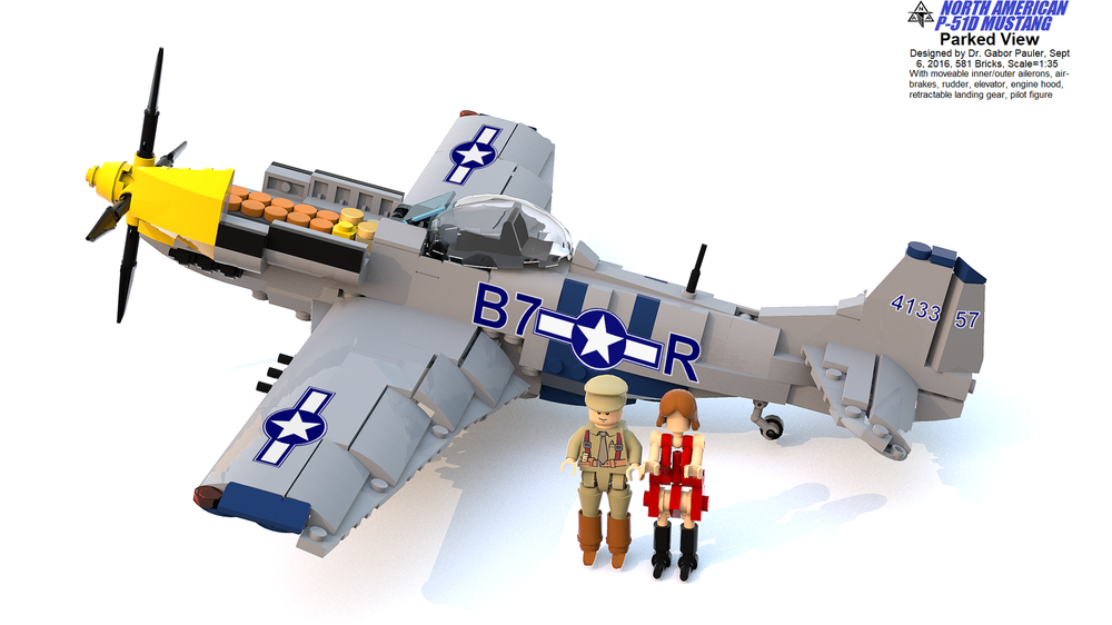 LEGO MOC North American P-51 D Mustang by gjpauler | Rebrickable ...