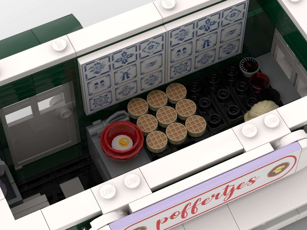 LEGO MOC Dutch Mini Pancakes Food Trailer (Poffertjes) - Market Stall ...