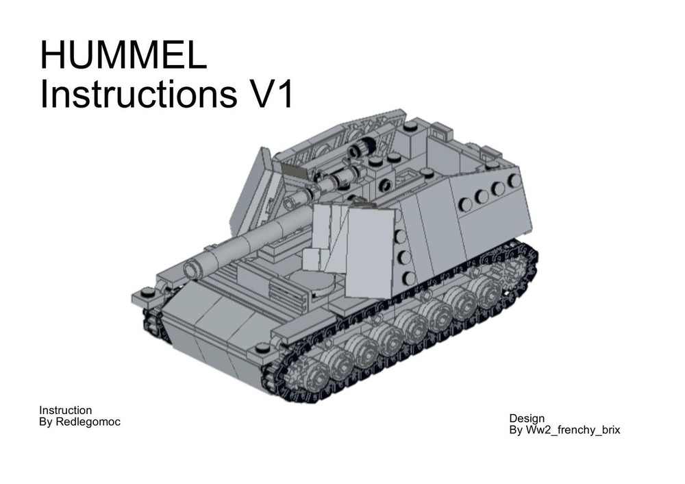 LEGO MOC german panzer Hummel (late production)1:45 ww2 by ...