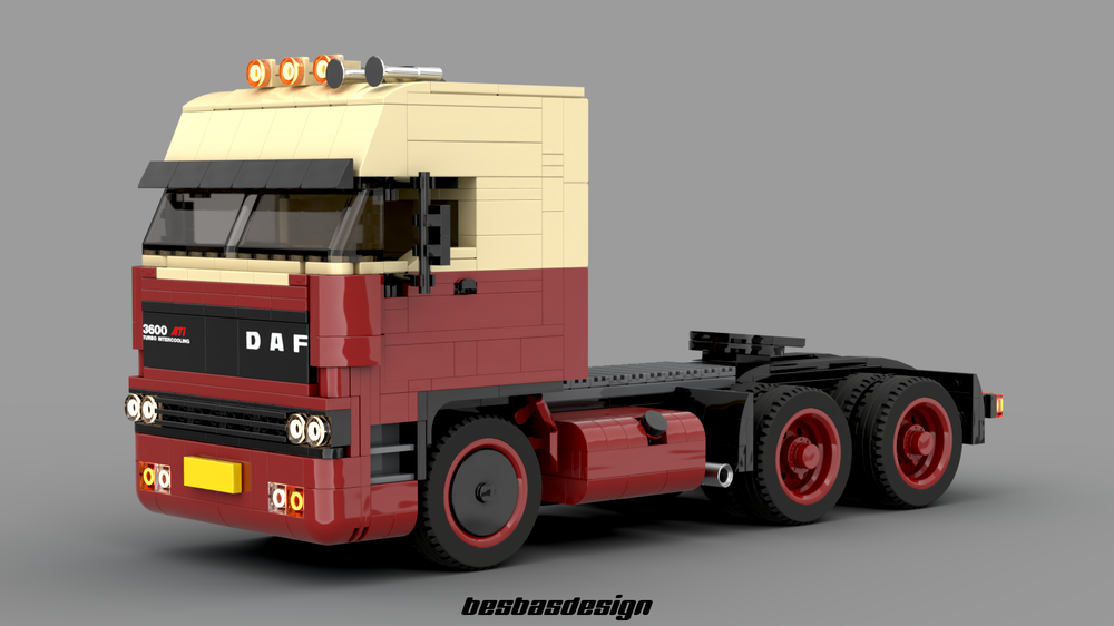 LEGO MOC DAF 3600 ATi Space Cab by besbasdesign | Rebrickable - Build ...